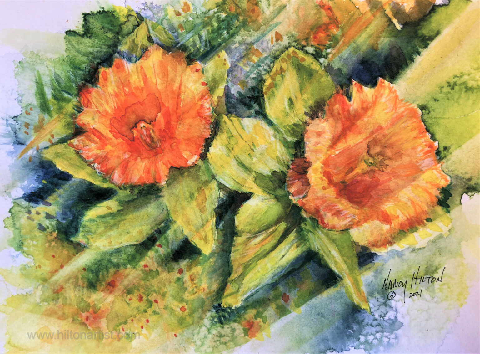 Daffodils - Nancy Goldberg Hilton Art